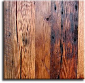 Reclaimed Oak cabin plank flooring - Oak Antique